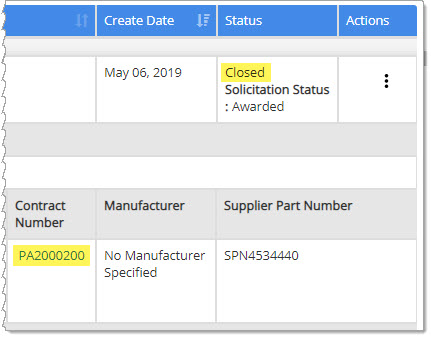 Create Solicitation from Request