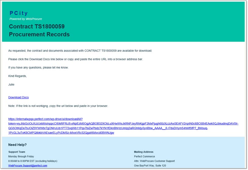 Generate Procurement Profile