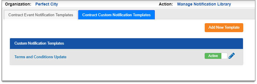 Contract Custom Notification Templates