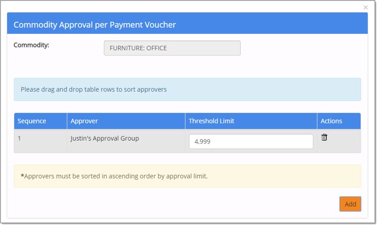 Payment Voucher Approver