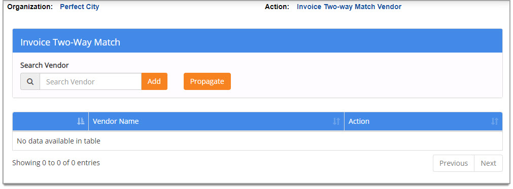 Invoice Two-Way Match