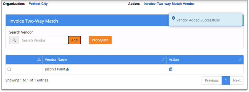 Invoice Two-Way Match