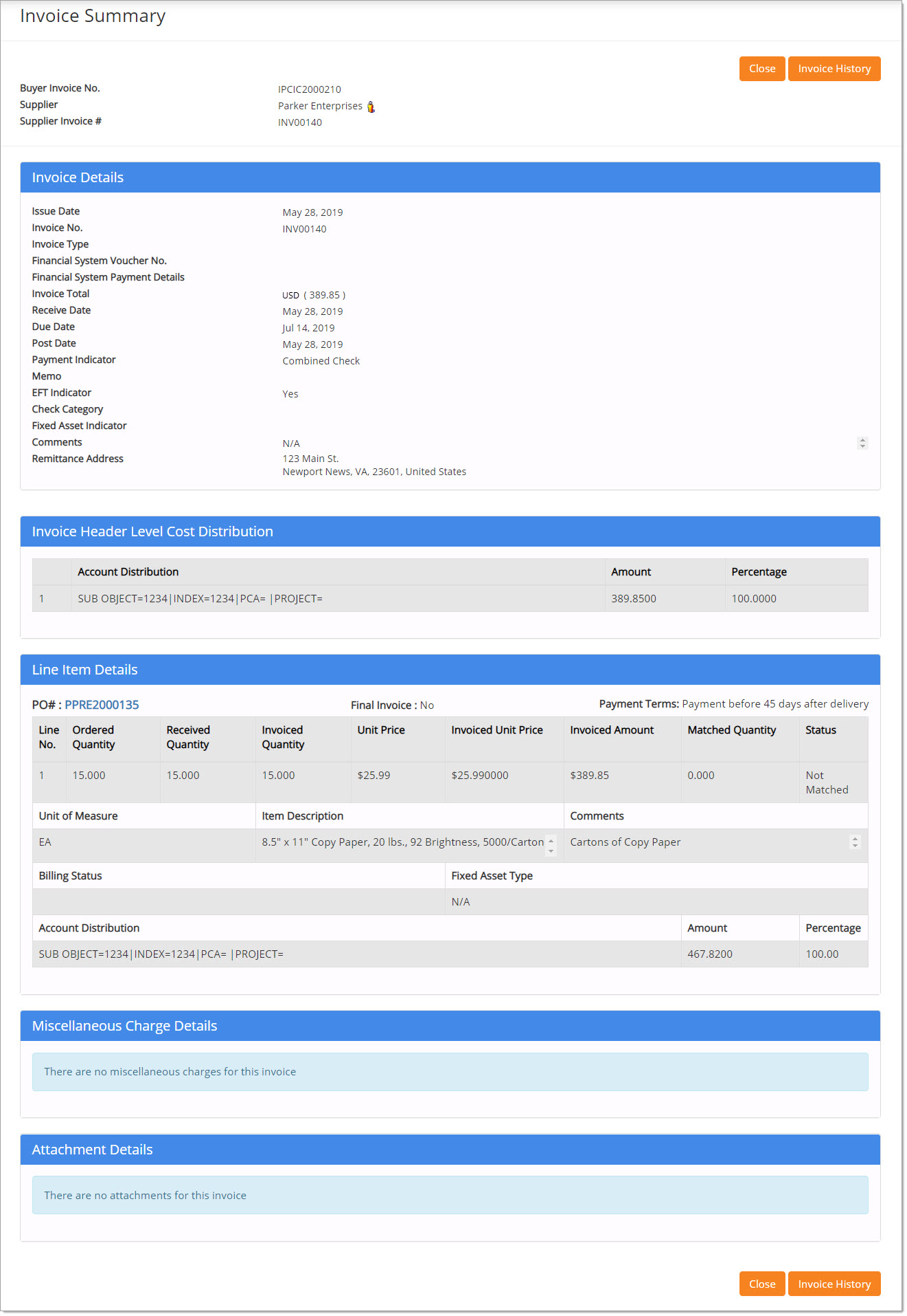 View Invoice