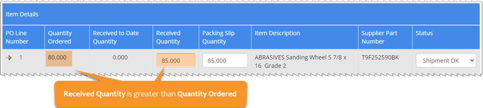 Receipt Entry