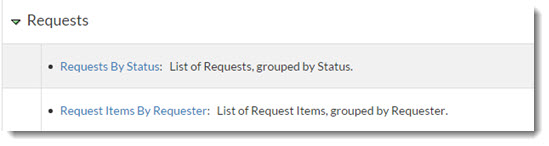 Request Reports