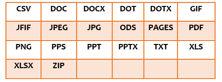 Supported File Types