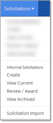 Solicitation Import