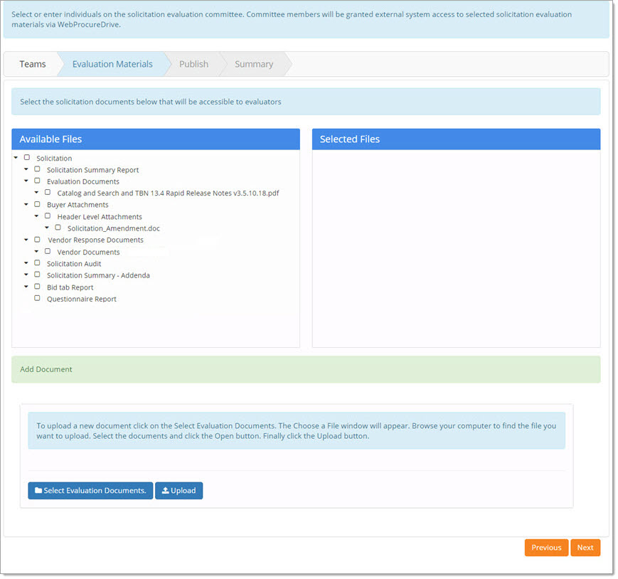 Manage Evaluation Committee