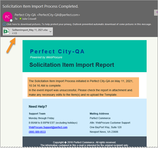 Manage Solicitation Line Items via Spreadsheet Submission