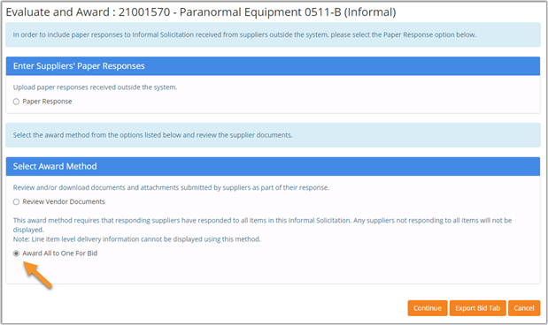Manage Solicitation Line Items via Spreadsheet Submission